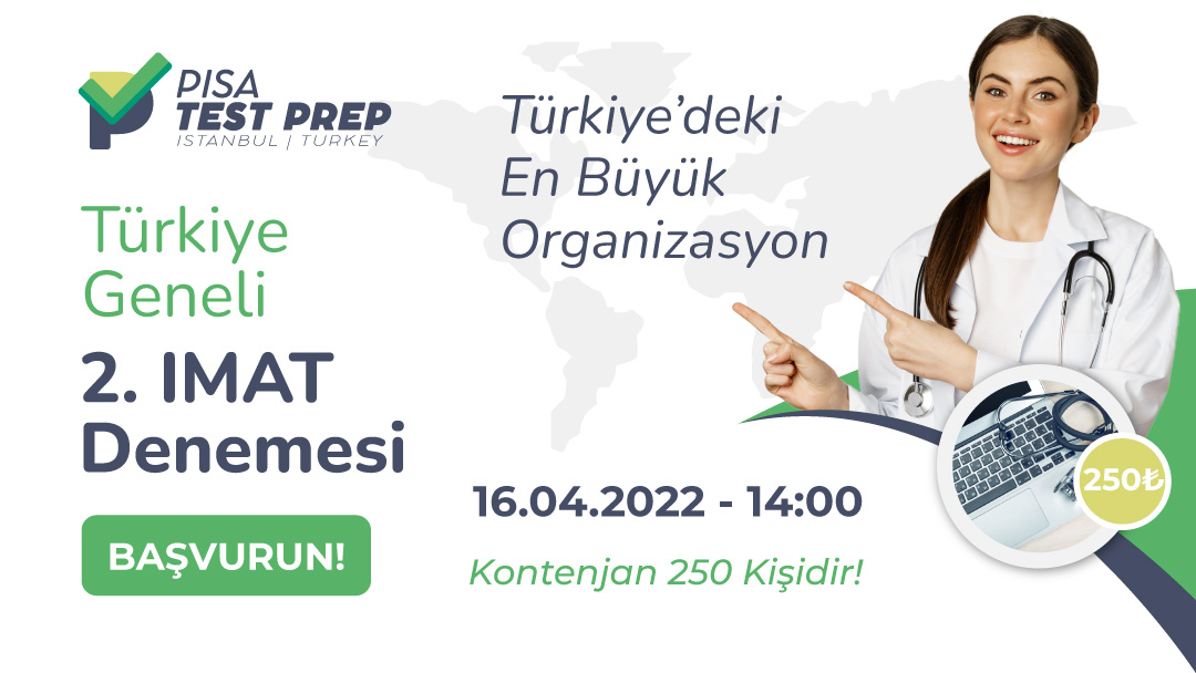 Türkiye Geneli IMAT Deneme Sınavı - Pisa Test Prep